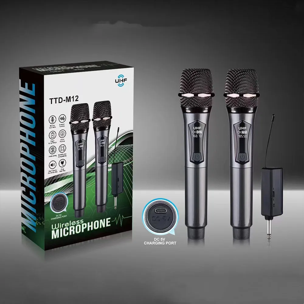 Hot Ktv Microfone Stage Mic Sem Fio Handheld Dynamic Wireless Karaoke ...