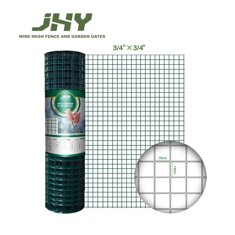 4x4 Inch Custom PVC Coated Wire Garden Mesh Fencing