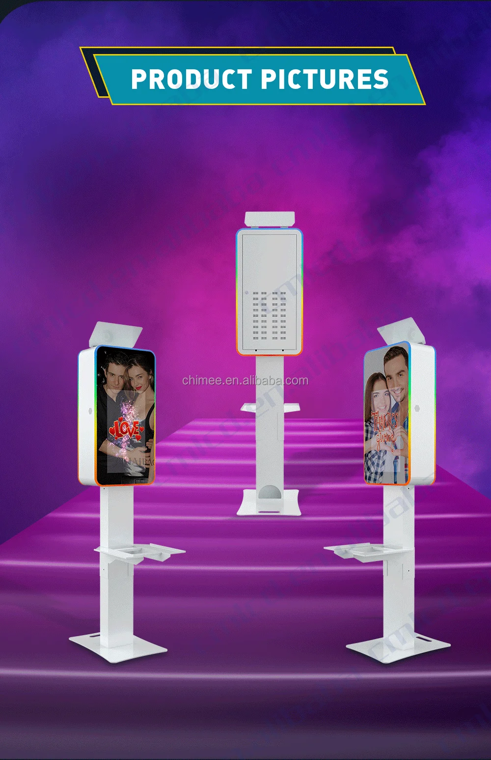 High Quality Magic Mirror Photo Booth Led Flash Ring Light Photobooth ...