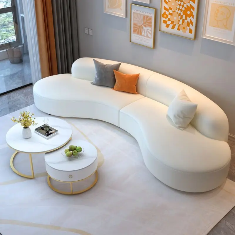 Contemporary C Shaped Curved Sofa Modular Sectional Sofa Customized 1 2 ...
