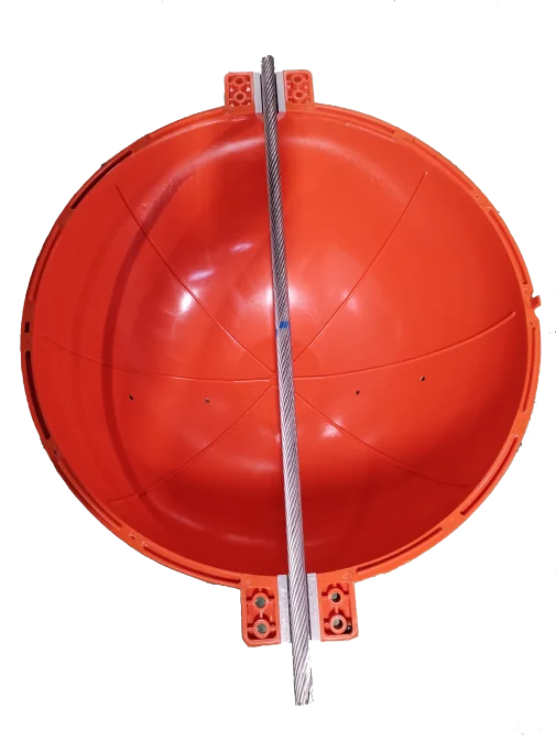 Overhead Transmission Line Aviation Obstruction Marking Sphere With ...