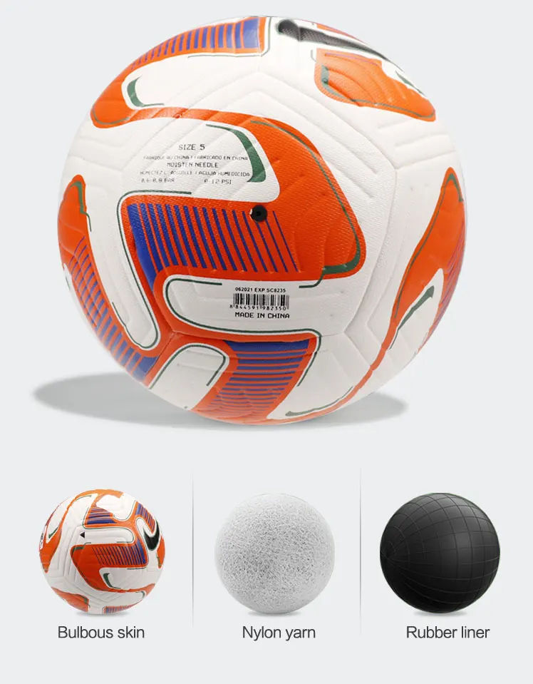 Professional Size 5 Football Soccer Balls Beach Pu Leather Paire De ...