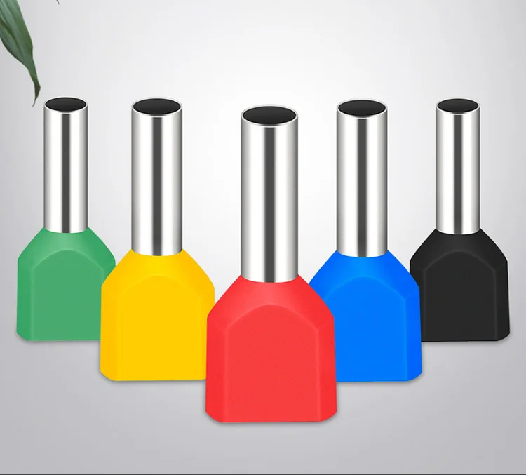 Te Type Double Tube Type Electrical Pre-insulated Cord End Terminal For ...