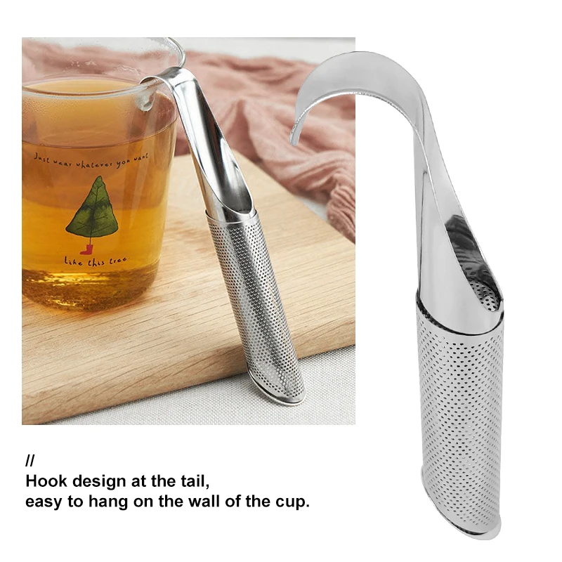 Food Grade Stainless Steel Long-handle Tea Filter Stick Pipe Steeper ...
