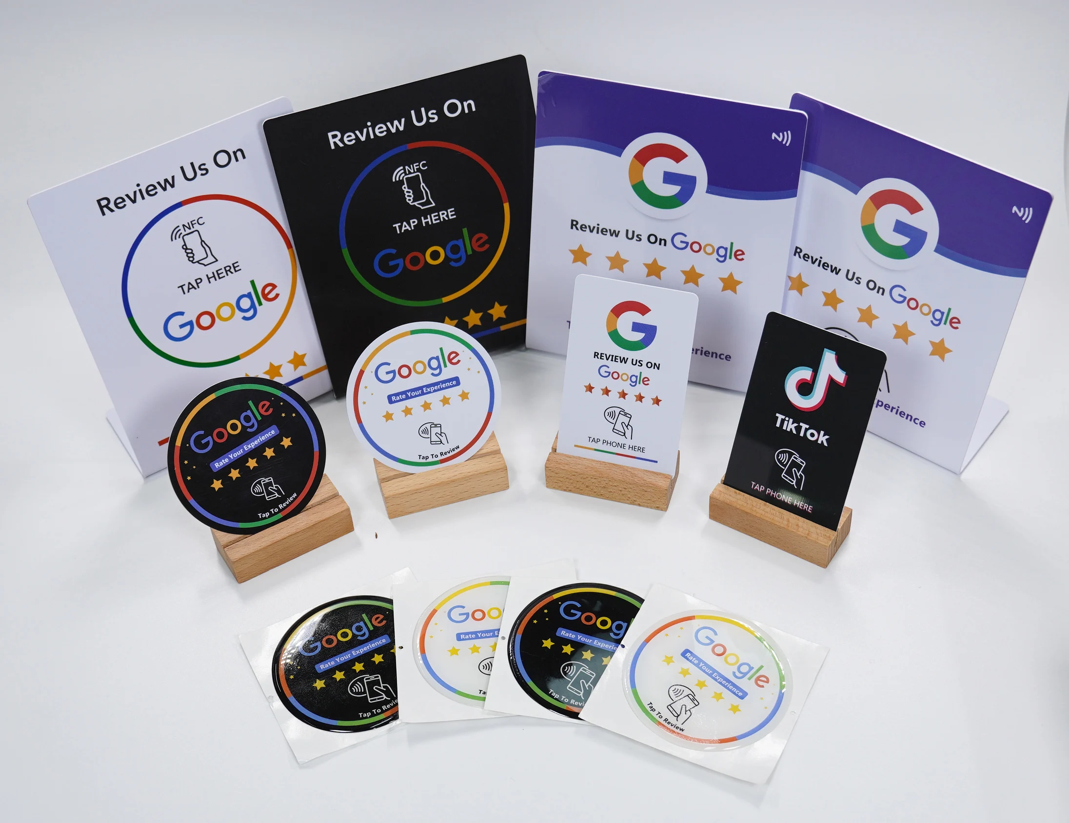 Custom View Our Menu Tap Card Round NFC Epoxy Restaurant Table NFC ...