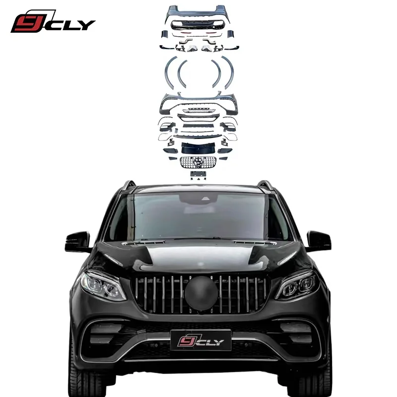 Car Bumper For Benz Gle/ml W166 Upgrade 2020-2022 W167 Gle63 Amg Body ...