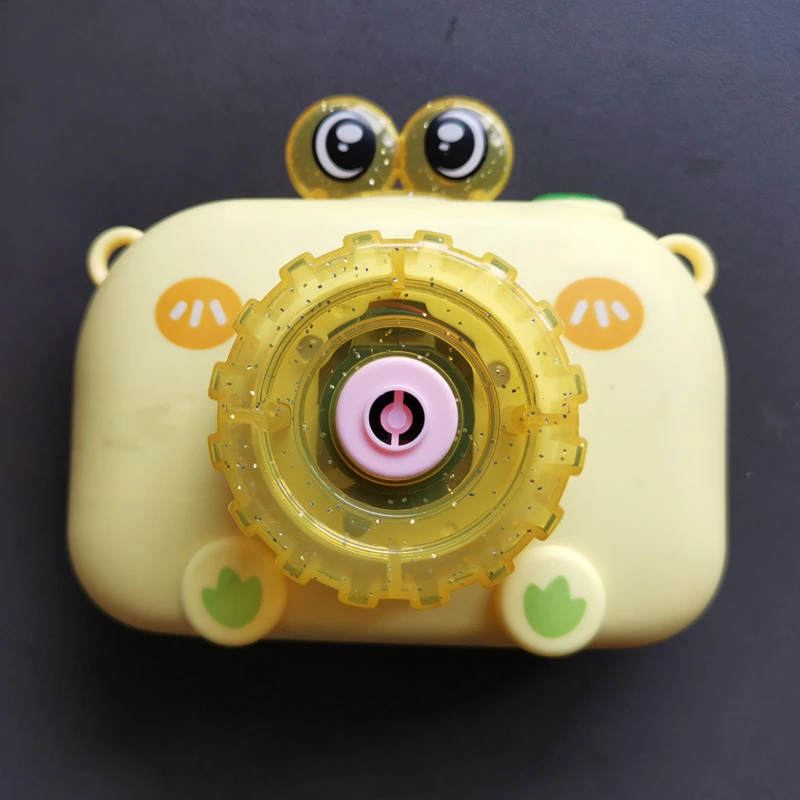 Cartoon Electric Bubble Camera With Light and Music Automatic Bubble ...