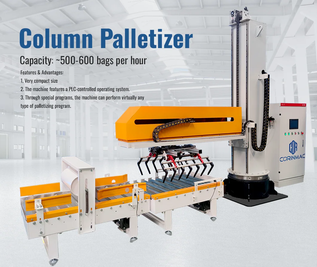 Automatic Industrial Robotic Arm Palletizer Machine PLC Motor Core for ...