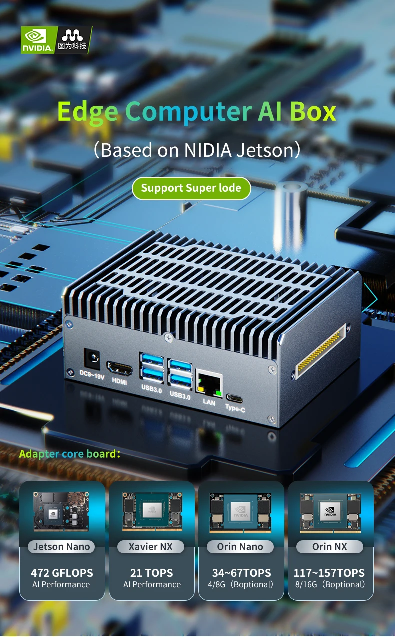 NVIDIA Jetson Orin Nano 8GB 40TOPS AI Box for Smart Edge Algorithms ...