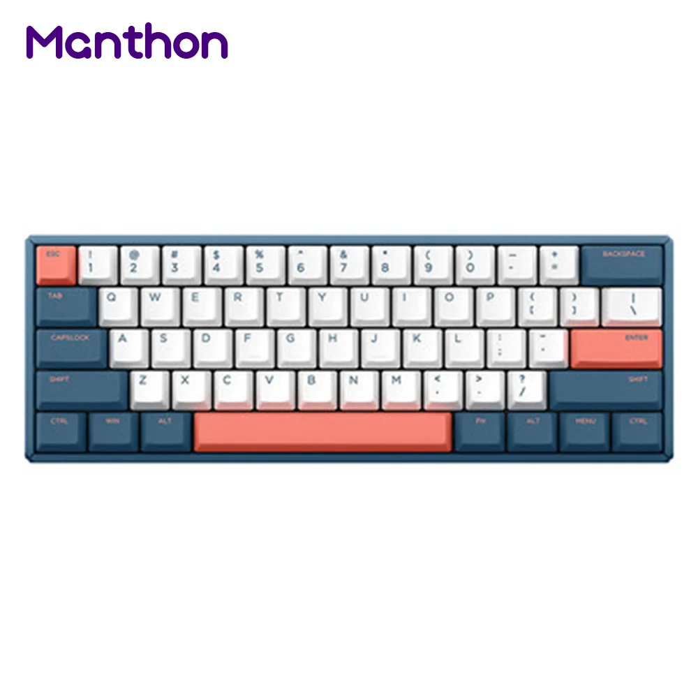 Custom Rk61 Keyboard 60% Pcb Electronic 61 Keys Keyboard With Yellow ...