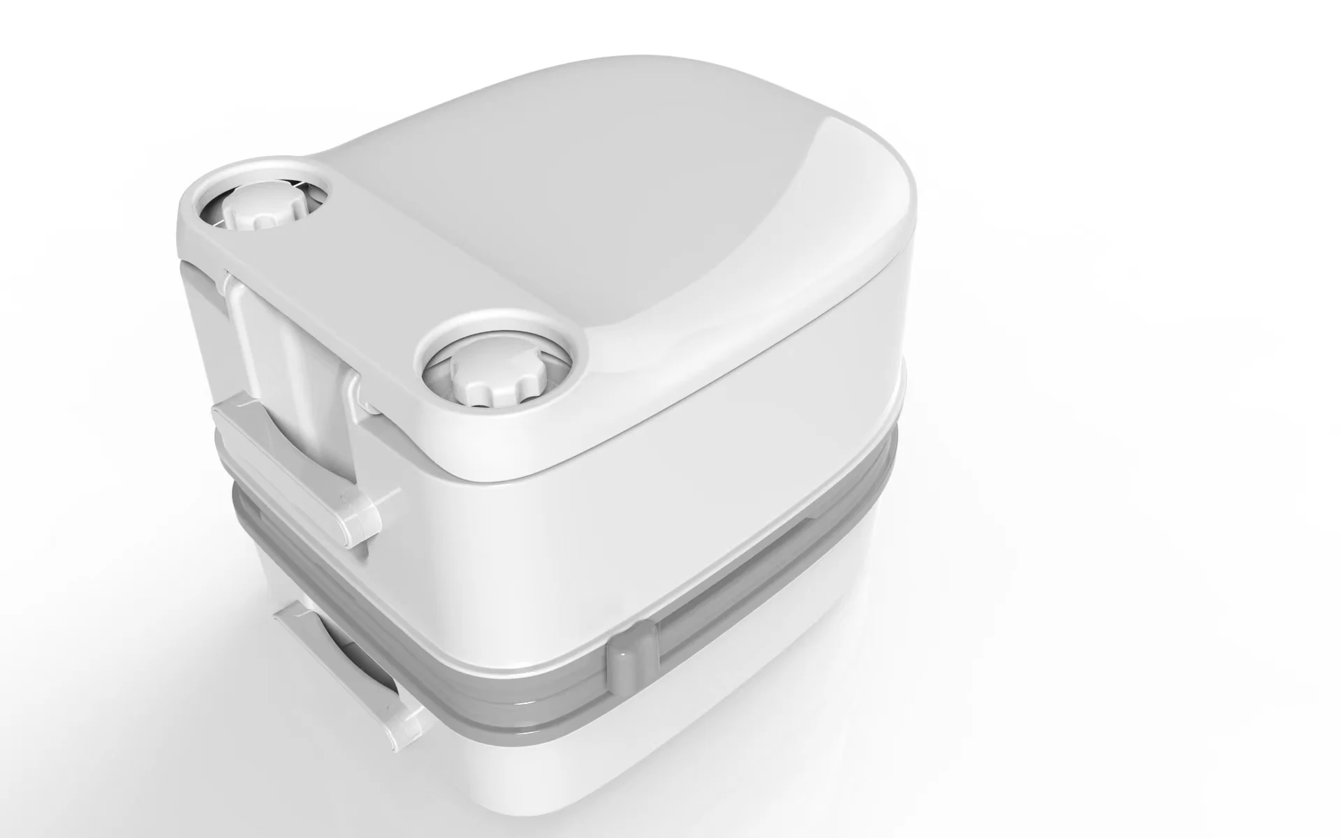 FREUCAMP-SANJO 휴대용 화장실 플라스틱 3J-W5002-L 플러시 물 탱크 폐기물 보관 탱크 RV 캐러밴 트레일러 ...