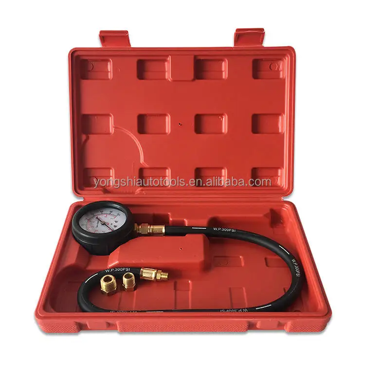 Oil Pressure Gauge Auto Motor Gas Engine Compression Cylinder 100psi ...