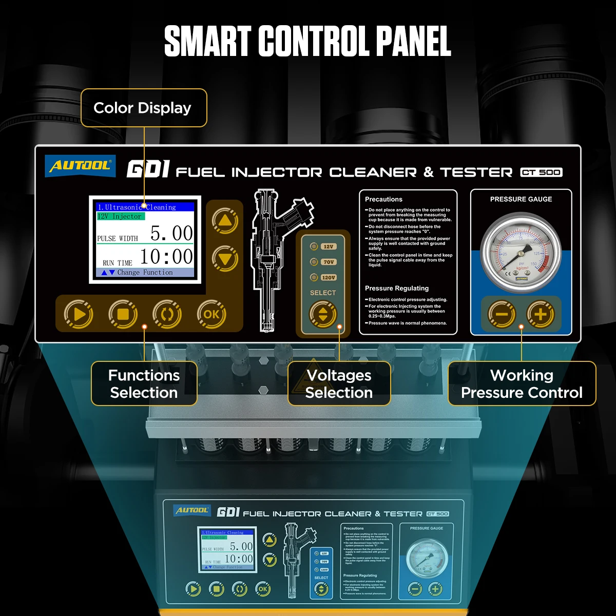 CT500 GDI Injector Tester - Efficient Fuel Cleaning
