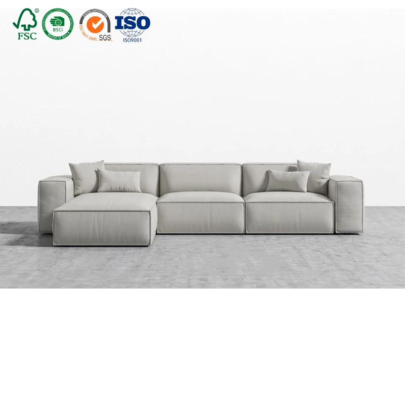 Modern Luxury Italian Style Kd Assembly Fabric Couch Modular Sectional ...