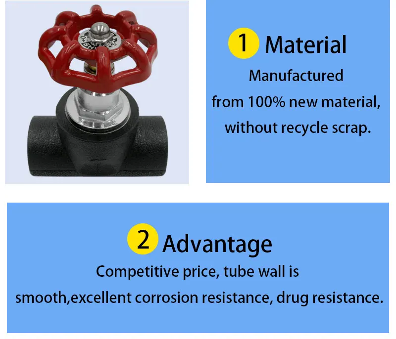 Hydy Customization Shut - Off Valve For Hdpe Pipe Pe Pipe Ball Valve ...