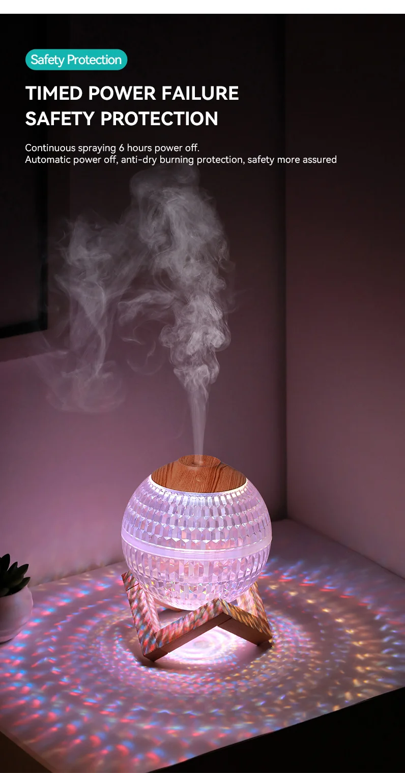 Portable Cool Mini Smart Air Mist Humidifier Diffuser In Crystal Ball ...