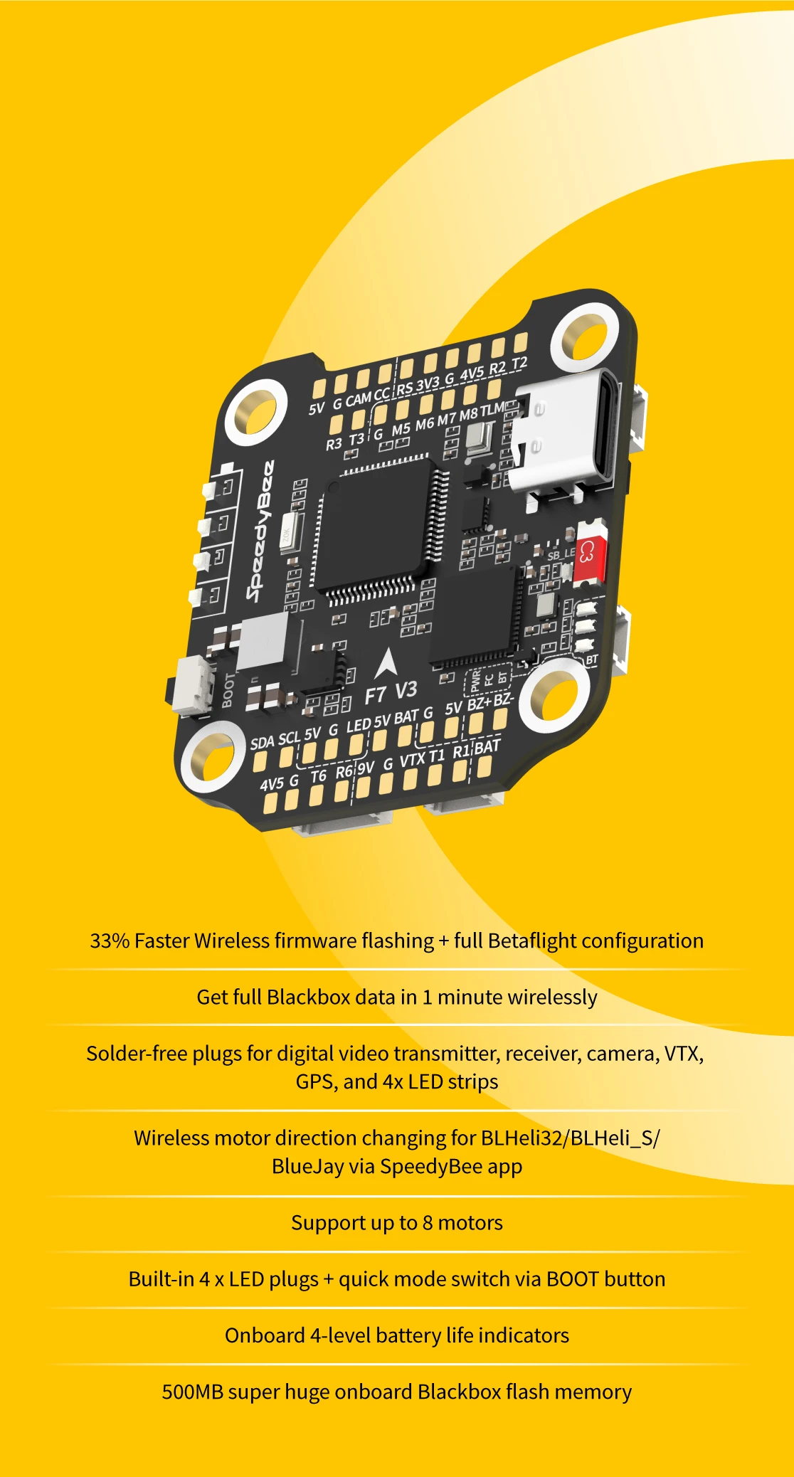 Speedybee F7 V3 Flight Controller - Upgrade Your RC Drone