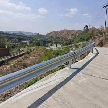 Customizable W Beam Steel Guard Rail Anticollision Traffic Barriers ...