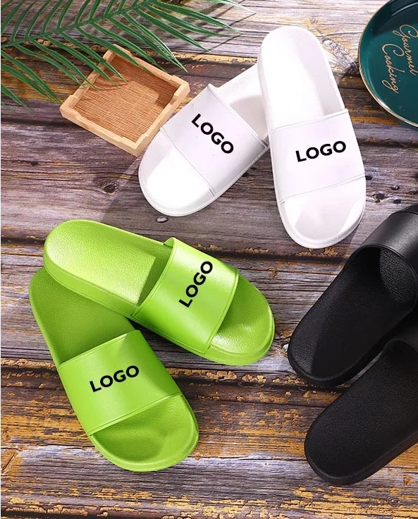Promotional Team Outdoor Mens Color Slides With Logo 3d Printed ...