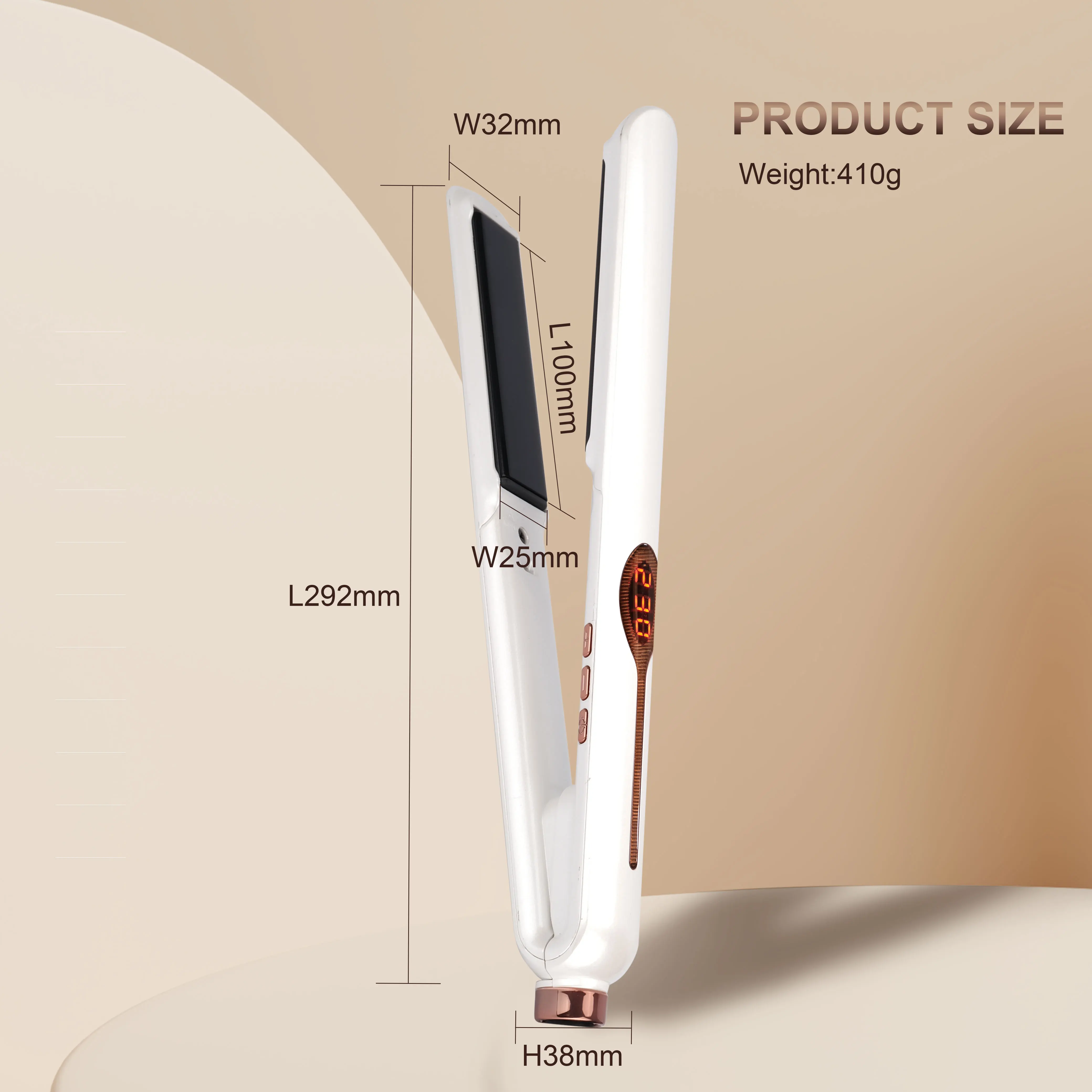 Electric Aluminum Oem Mch Led Infrared Flat Irons Hair Straighteners ...