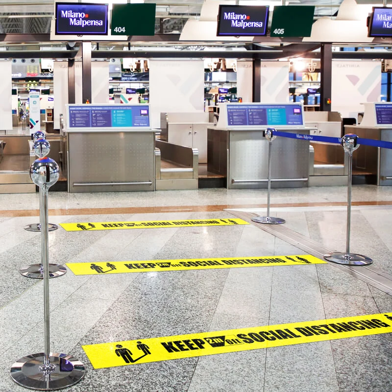 6ft Floor Sign Sticker - Custom Die Cut Vinyl Safety Sign