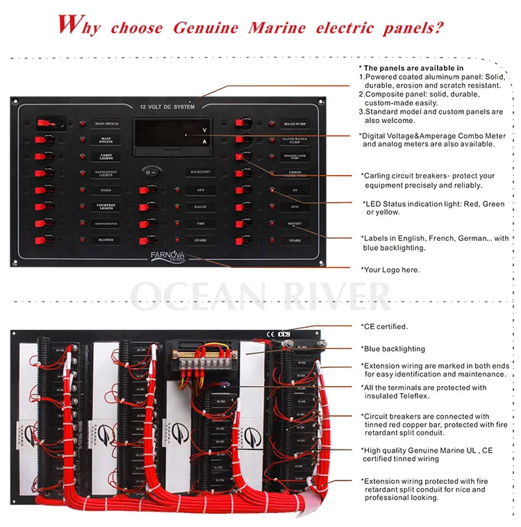 Ocean River Technology Customized Low Voltage Power Distribution Rocker ...