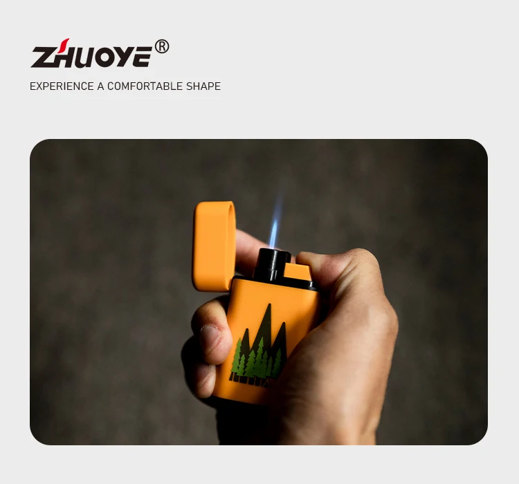 Windproof Jet Flame Smoking Lighters - ZHUOYE Cigar Torch