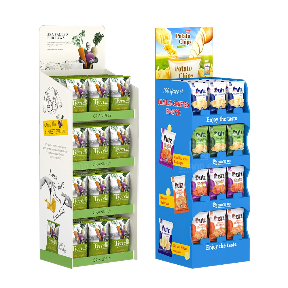 Alibaba.com: Custom Snacks Cardboard Display Stand, Floor Standing ...