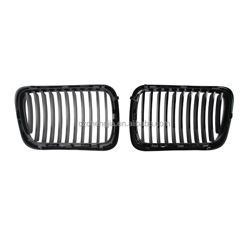 Gloss Black Single Slat Grille Design for BMW E36 3 Series