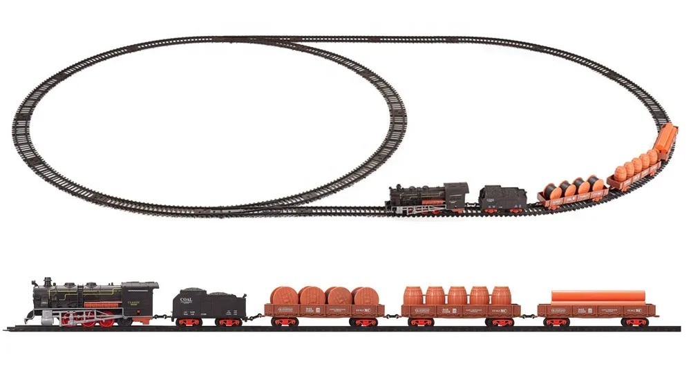 Plastic Electric Classical Toy Train Sets Train Model Slot Toys For Kid ...