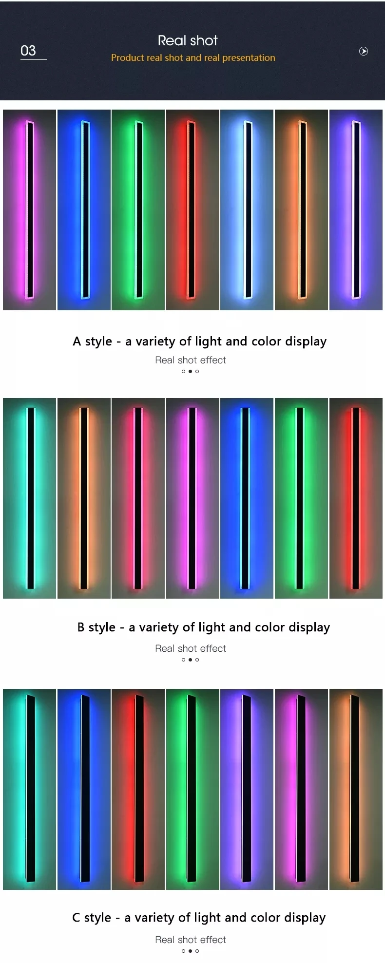 Modern Acrylic Strip Wall Lamp Outdoor Waterproof App Control Rgbww ...