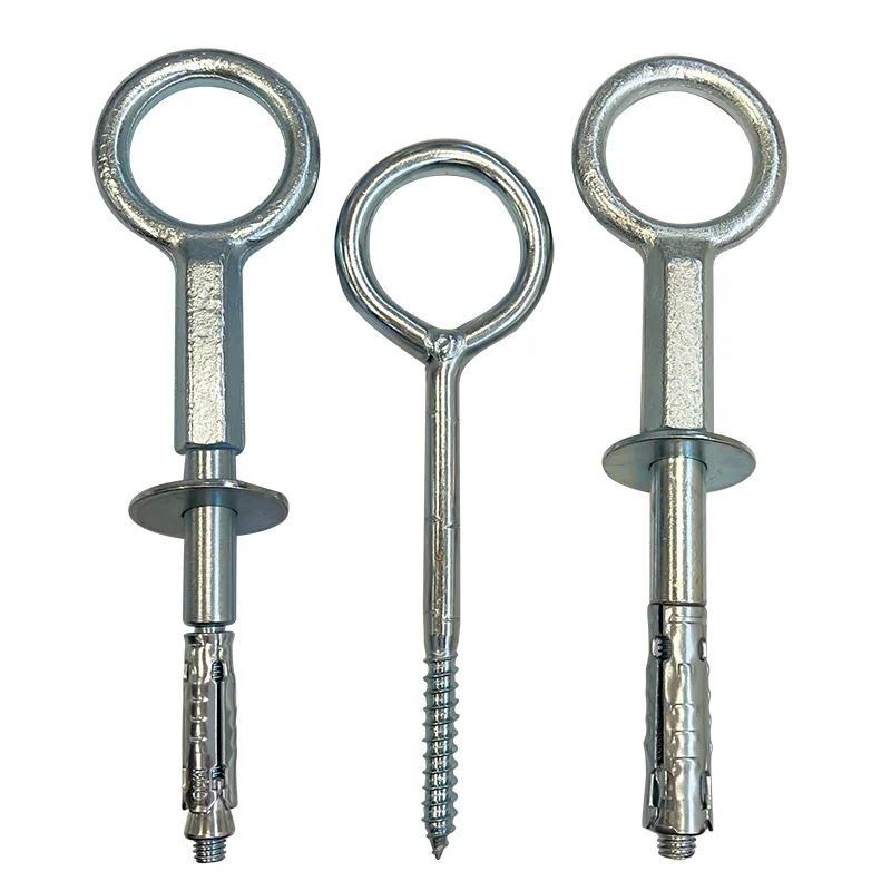 Drop Forged Steel Eye Scaffolding Anchor Ring Bolts With Thread Stud ...