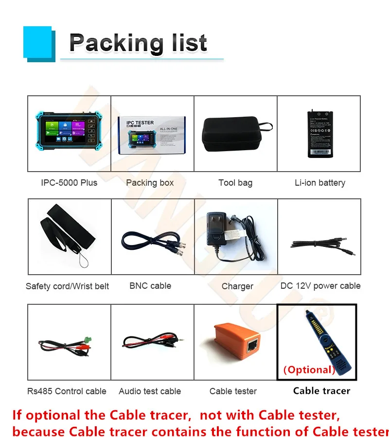 Cctv Tester Ipc 5200c Plus Iptv Test Network Cable Ip Camera Tester 4k ...