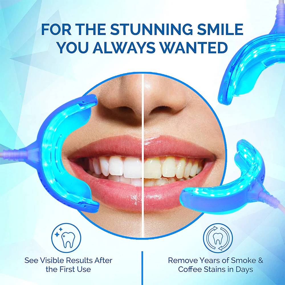 LED Light Teeth Whitening Kit - High Quality & Portable
