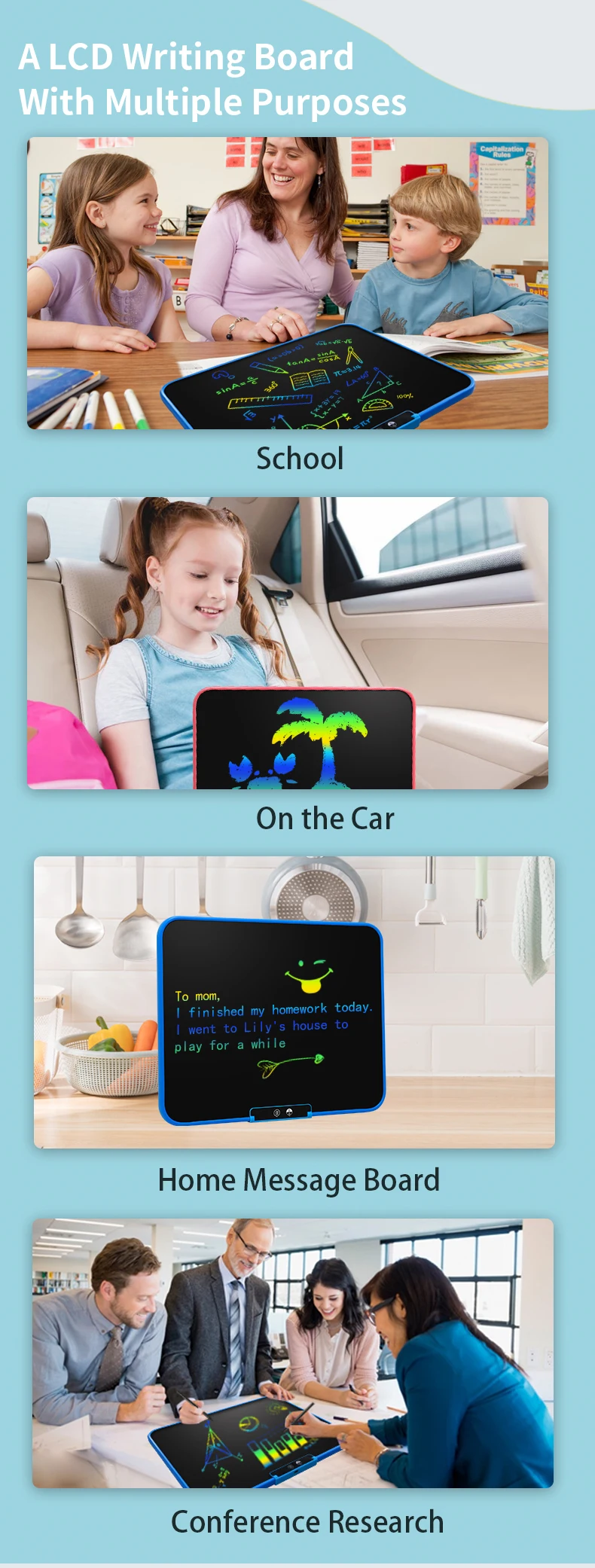 13/16/20 Inch High End Can Store Electricity Digital Writing Pads Type ...