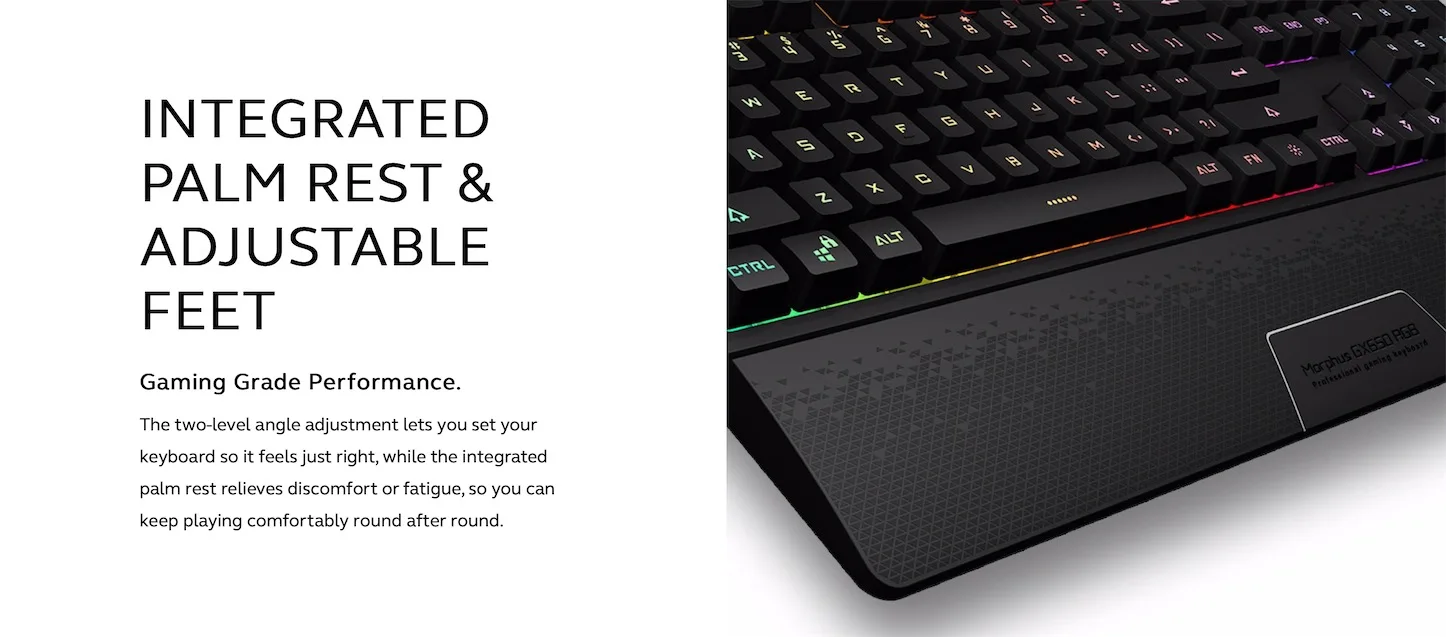 Gaming Keyboard GX650 - RGB Backlit, Multimedia Control