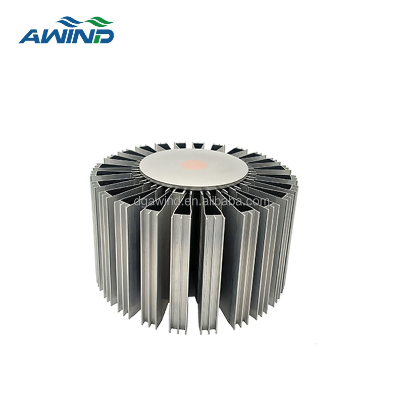Aluminium Large Led Cub Round Heatsink with Copper Heat Pipe Heat Sink ...