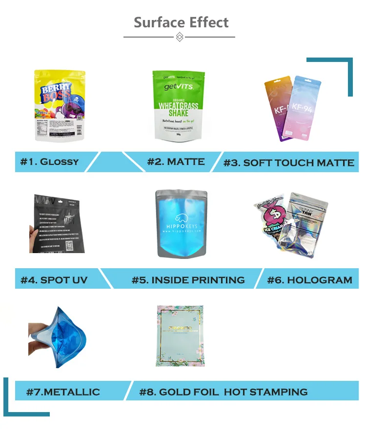 Design Printed Foil Laminated Resealable Zipper Pouch Food Fish Lure ...