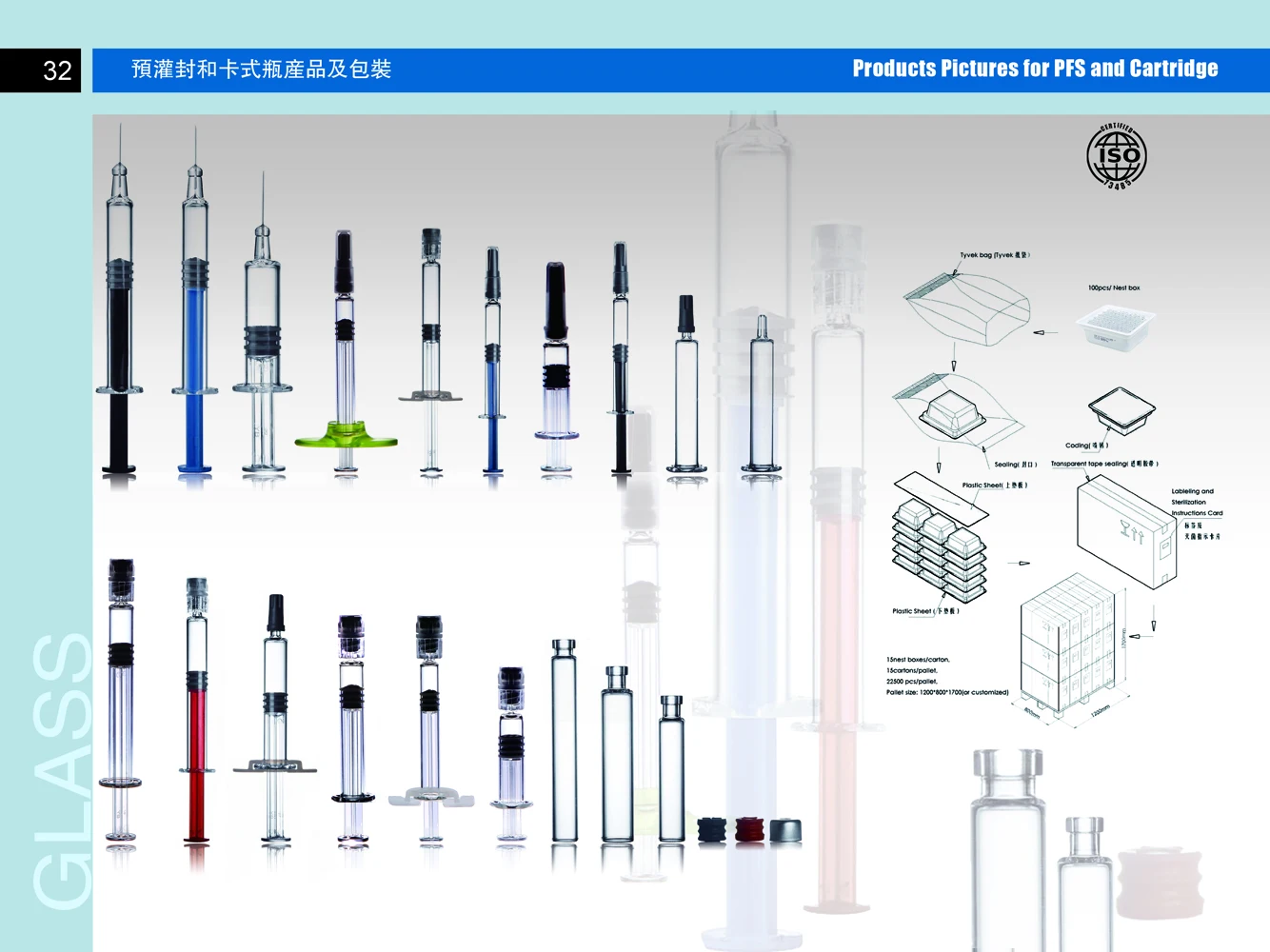 1ml Std 1 Ml Long Glass Prefilled Syringes With Needle Or Luue Cone ...
