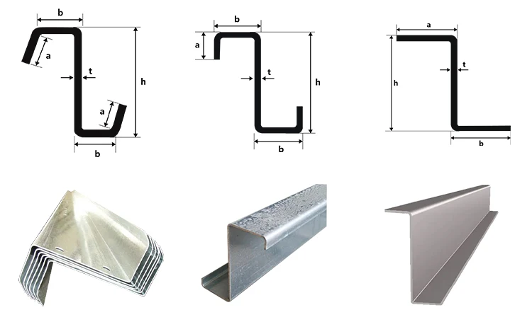 Galvanized Z Purlin Steel Profile Z Channel Steel Price Steel Z Shape ...