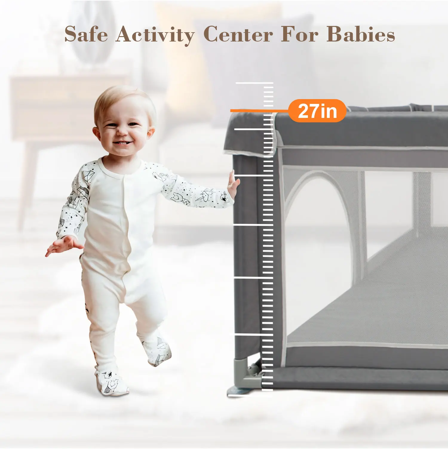 Safe and Fun Baby Playpen - Large Fabric European Standard