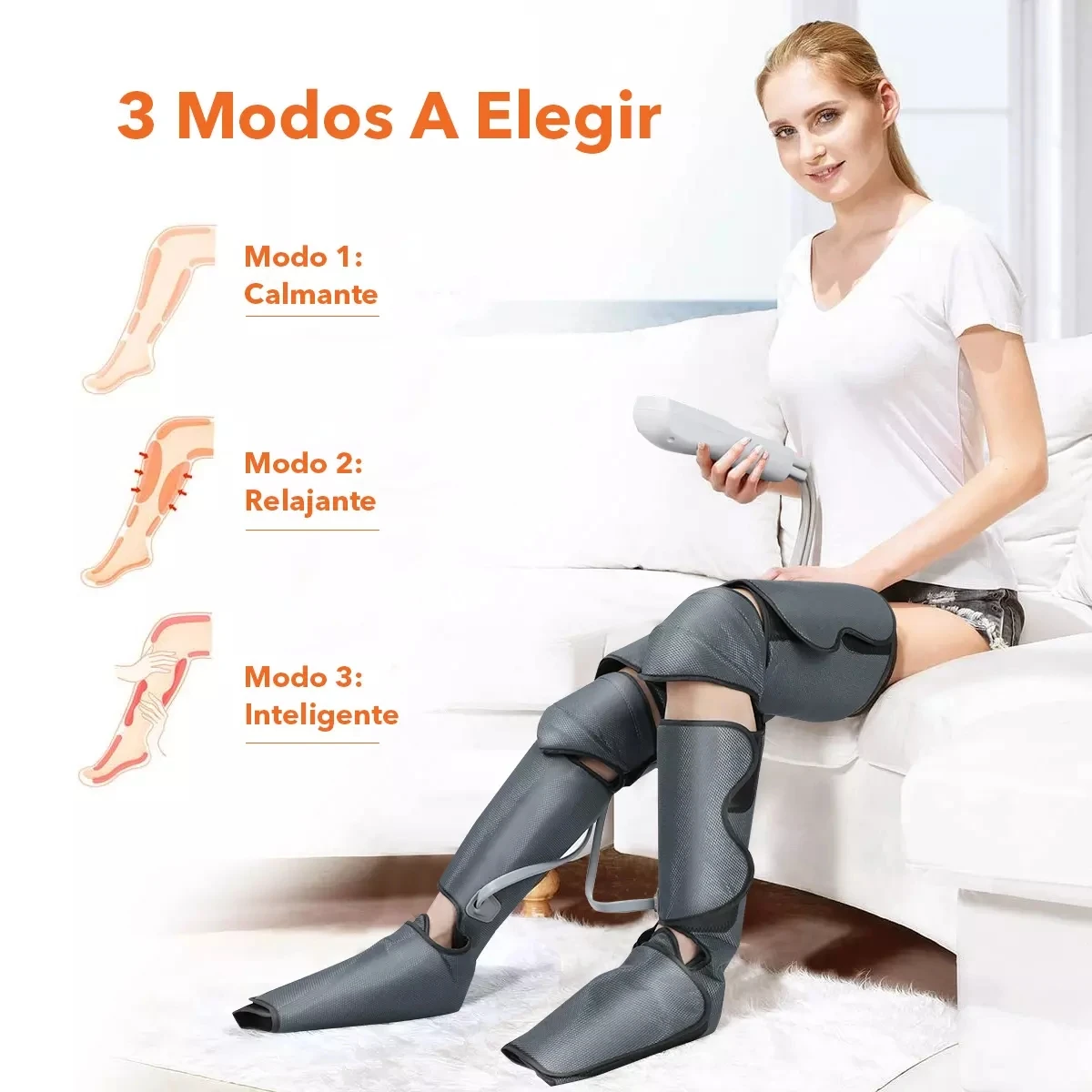 Double Leg Blood Circulation Heating Air Pressure Massager