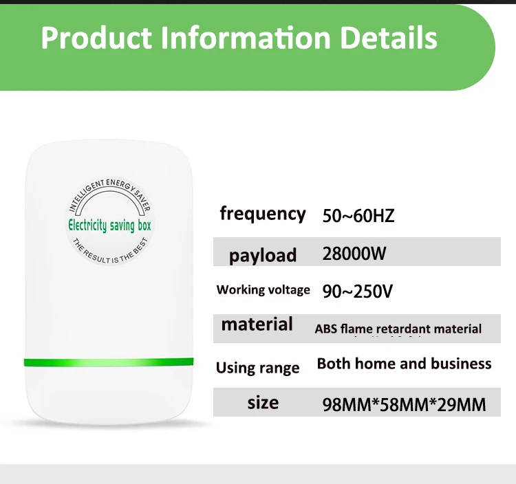 Hot Sale Power Saver Energy Electricity Power Supply Adapter Plug ...