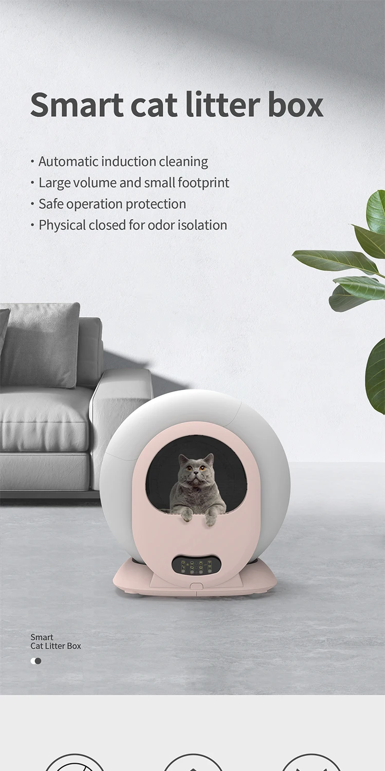 Electric Self Cleaning Litter Box Smart Cat Toilet Automatic Cat Litter ...