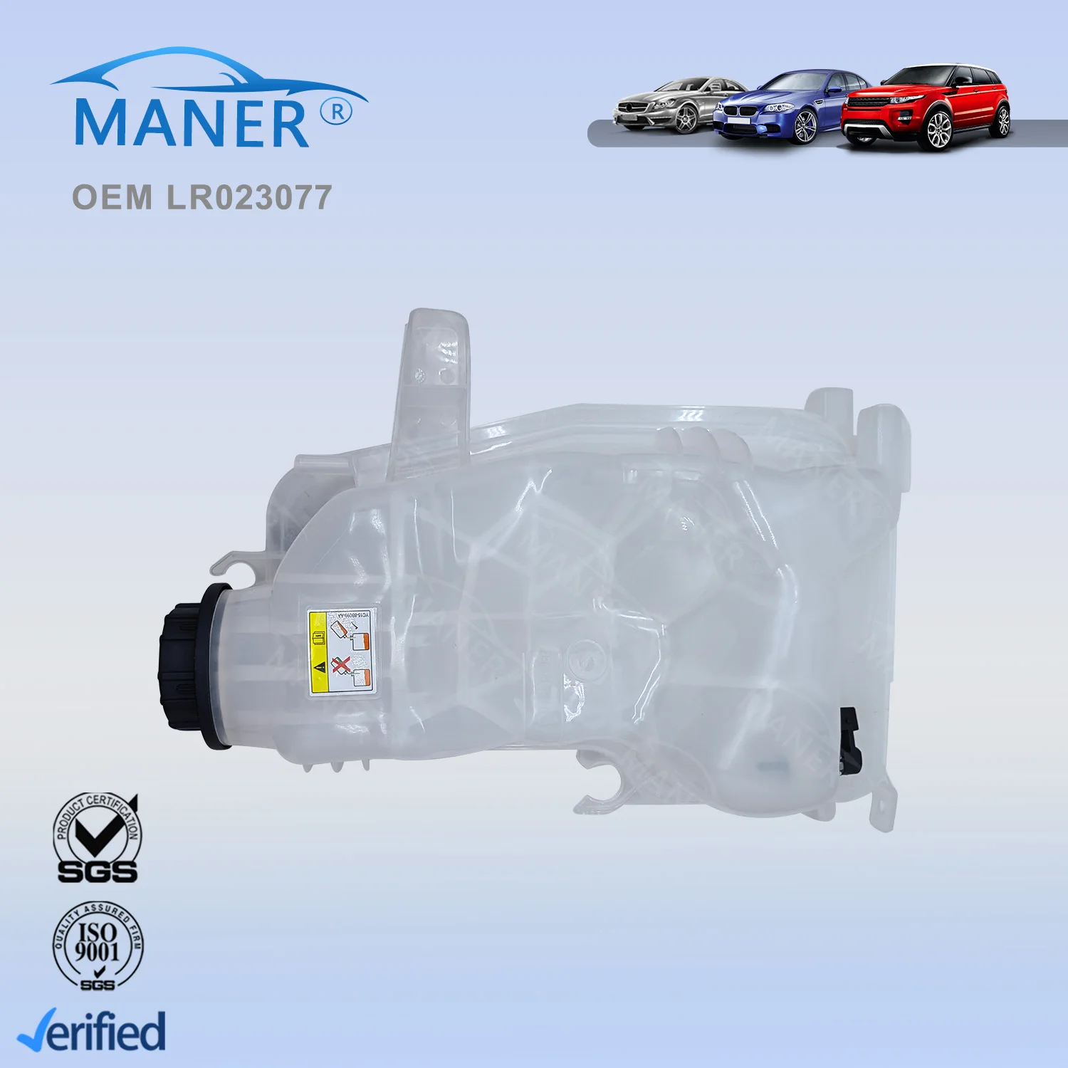 MANER LR023077 LR022731 Engine Coolant Expansion Tank for Land Rover ...