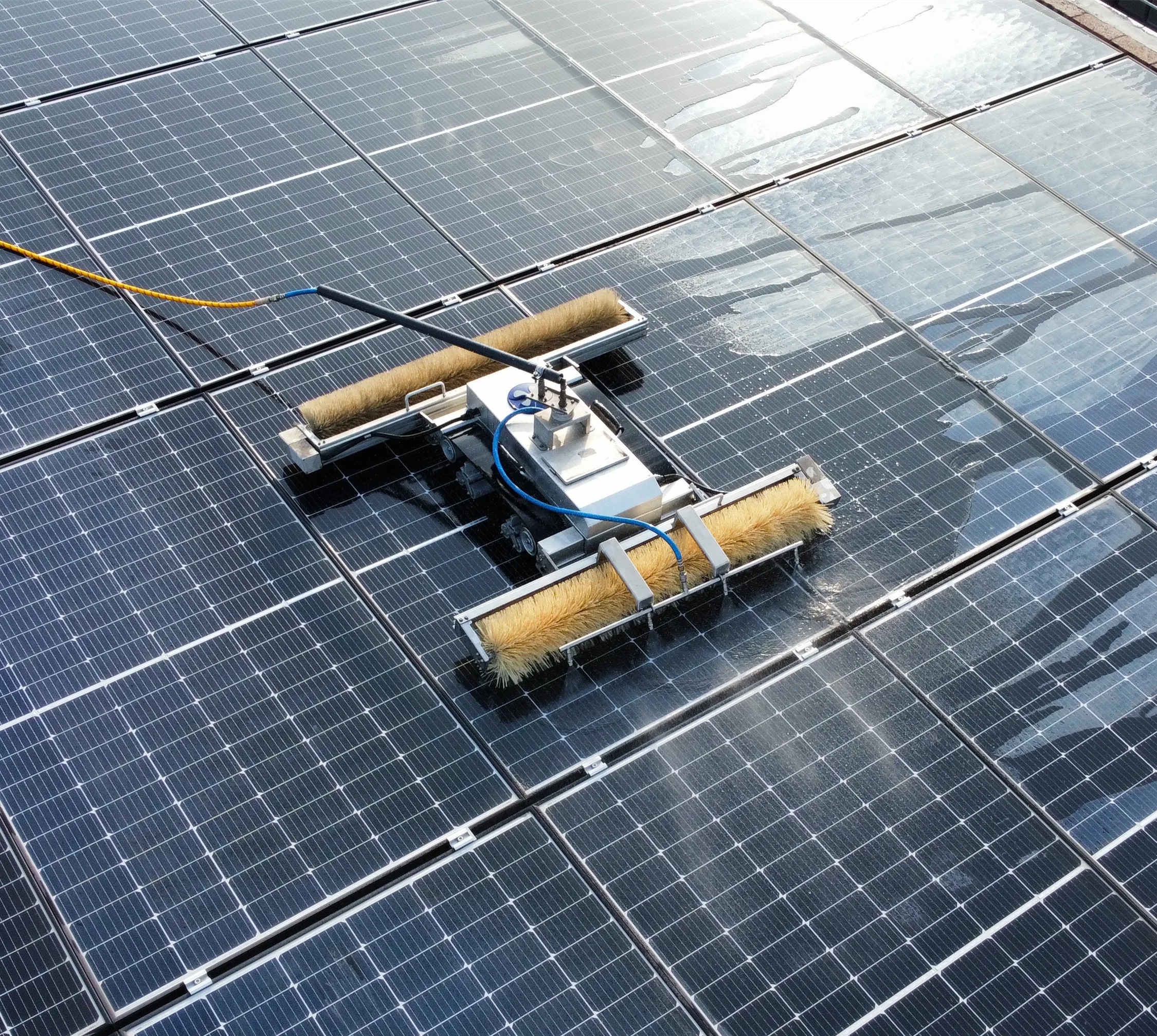 Autonomous Ai Detective Navigation Automatic Solar Panel Cleaning Robot ...