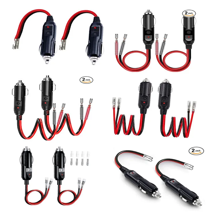 12V Cigarette Lighter Plug with Bullet Terminal Cable - OEM | Wholesale