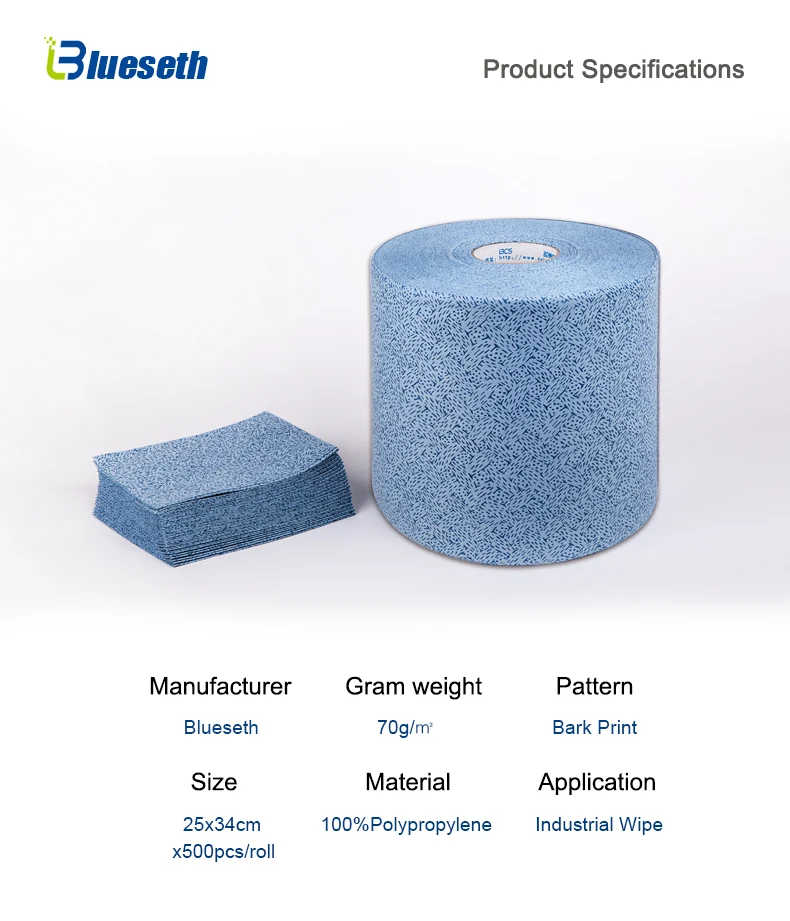 Heavy Duty Melt-blown 100%pp Absorbs Oils Nonwoven Clean Cloth Cloths ...