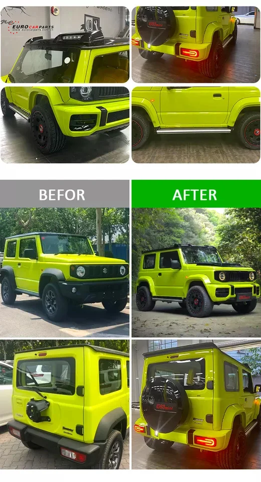 Jimny Upgrade to G63 Mini G Style PP Material Body Kit