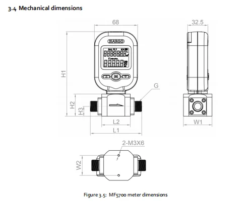 Oxygen Flow Meterair Flow Meter Digital MF5706 MF5708 MF5712 Hospital ...